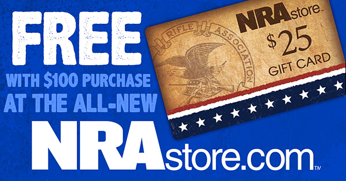 NRA Blog | $25 Gift Card With Order of $100 or More on NRAstore.com